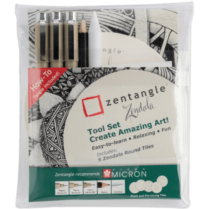 SAKURA Zentangle Zendala kreatív tollkészlet kezdőknek - 10 db készlet ...